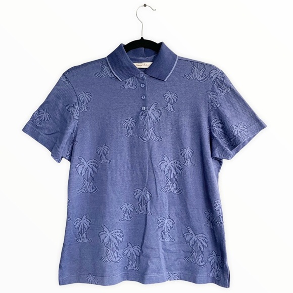 Tommy Bahama | Tops | Tommy Bahama Hawaiian Palm Tree Polo Shirt | Poshmark